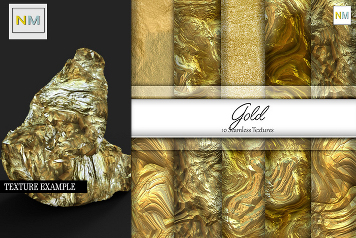 Second Life Marketplace - Gold Textures